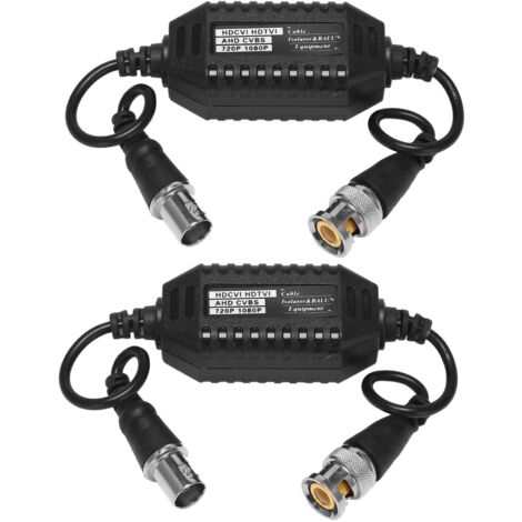 Coaxial Video Ground Loop Isolator Balun BNC Male to Female for CCTV Camera