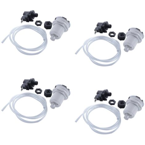 16A On Off Push Button Switch Jetted Whirlpool Jet For Bath Tub Spa Garbage
