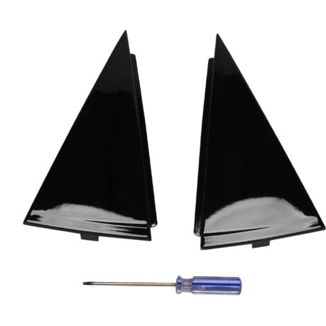 Pair Car Rear Window Moldings Triangle Trim Strips For-Polo 2011-2020