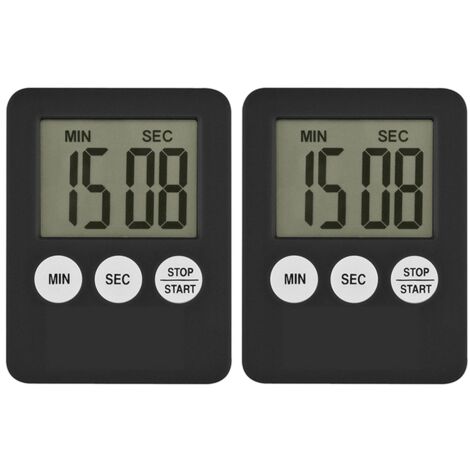 Super Thin LCD Digital Screen Kitchen Timer Square Cooking Count Up ...