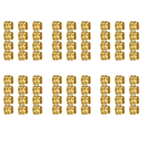100pcs M3 Thread Knurled Brass Threaded Heat Set Heat Resistant Insert ...