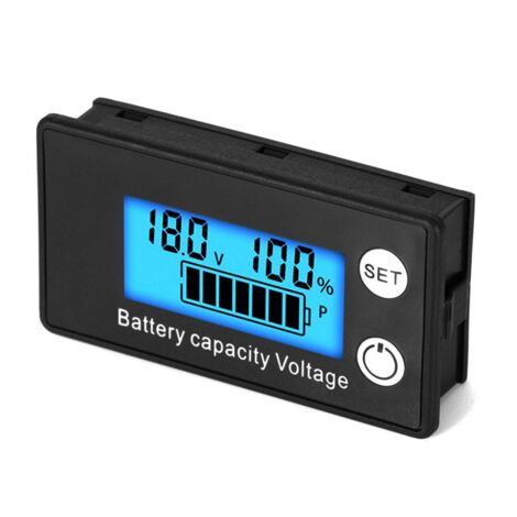 LCD Liquid Crystal 8-100V Voltmeter Battery Car Power Detection Digital ...