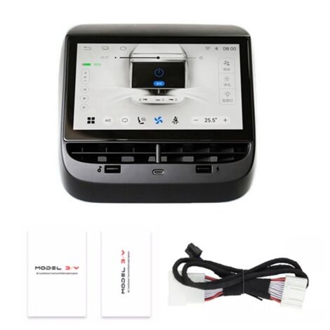 Rear Display Panel 7In Screen Android for Tesla Model 3 Y Air ...