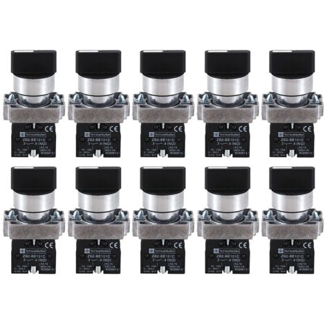 22mm Latching 2 NO Three 3-Position Rotary Selector Select Switch ZB2 ...