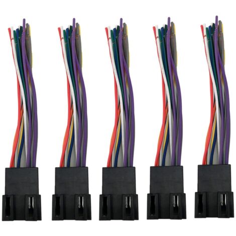 Universal Power Adapter Car Male ISO Connector Plug Radio Wire Wiring ...