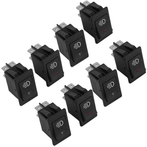 12V 35A Car Truck Boat Fog Light Rocker Switch LED Light Dash board ...