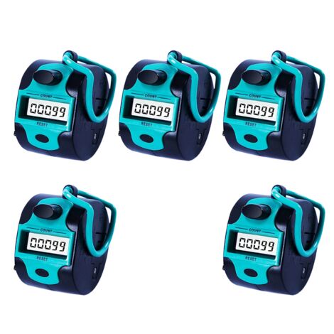 5X Counter Electronic Clicker Manual Digital Stitch Counter Finger Ring ...