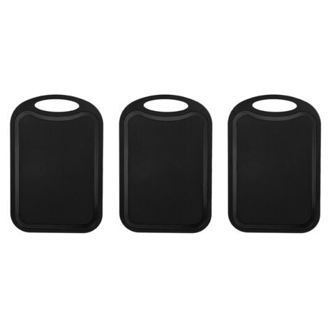 3X Plastic Chopping Block Meat Vegetable Cutting Board Non-Slip Anti ...