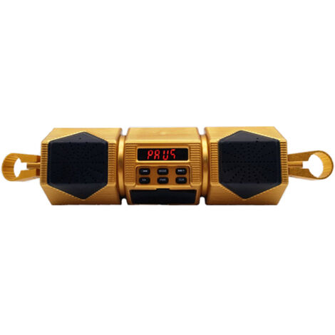Motorcycle MP3 Player Handlebar Speaker Bluetooth Music FM Radio ...