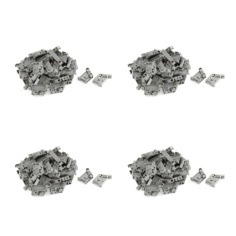200Pcs 35mm DIN Rail Terminal Block End Stopper Mounting Clips