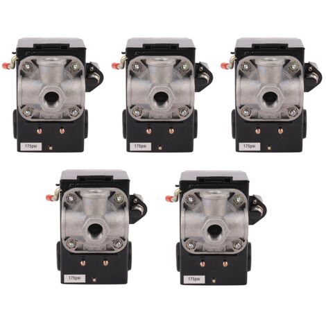 5X Pressure Switch Control Air Compressor 140-175 PSI 4 Port Heavy Duty ...