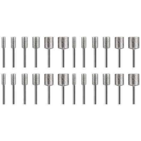 Stone Carving Set,24PCS Diamond Burr Bits for Stone Rocks Glass ...
