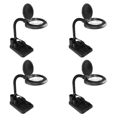 4X LED Magnifying Lamp 5X 10X Magnifier with Light Table Floor Stand ...
