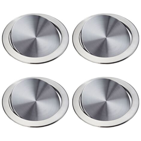 4X Stainless Steel Garbage Flap Lid Trash Bin Cover Flush Built-in ...