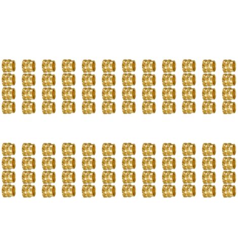 100pcs M3 Thread Knurled Brass Threaded Heat Set Heat Resistant Insert ...
