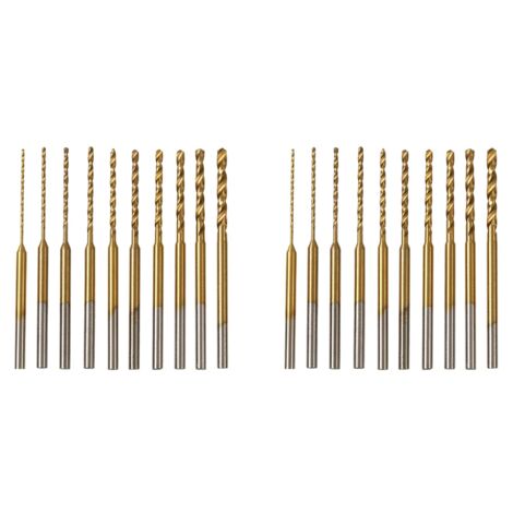 Micro Twist Drill Bit Set - 10Pcs 0.6mm-2.2mm Tiny Drill Bit 2.35 Shank ...
