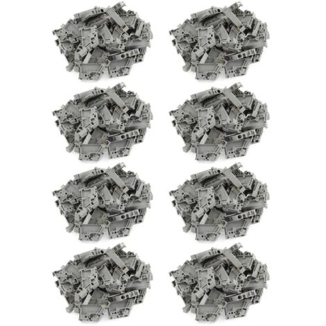 50Pcs 35mm DIN Rail Terminal Block End Stopper Mounting Clips X8 I065163