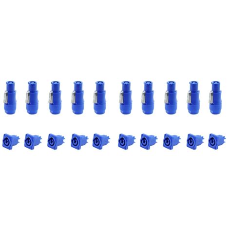 2X 3 PIN AC Powercon Connector Male Plug NAC3FCB AC Power Plug 20A/250V ...