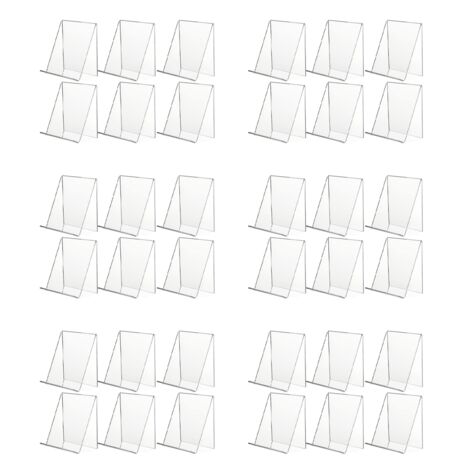 18 Pack Acrylic Book Stand,Clear Acrylic Display Stand, Clear Holder ...