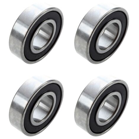 4 Pcs 15mm x 32mm x 9mm Width Single Row Deep Groove Sealed Radial Ball ...