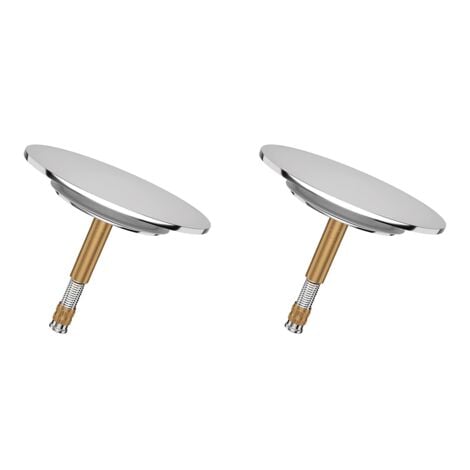 Bath Plug with Universal Fit - Rustproof Bathtub Plug with Double Seal ...