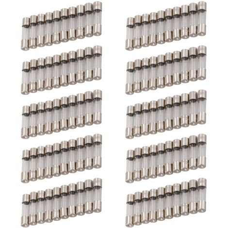 100Pcs 250V 0.2A 200MA Quick Fast Blow Glass Fuses Tubes 5mm x 20mm