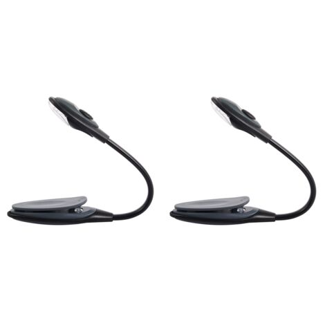 Mini Flexible Clip-on Bright Booklight LED Travel Book Reading Lamp ...