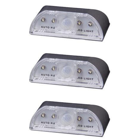 3X 4 LED Auto PIR Infrared Wireless Door Keyhole Motion Sensor Light Lamp