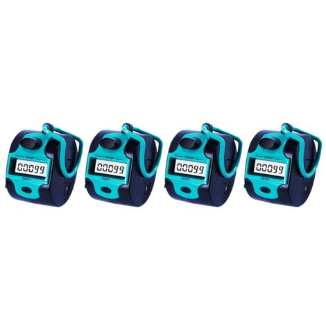 4X Counter Electronic Clicker Manual Digital Stitch Counter Finger Ring ...