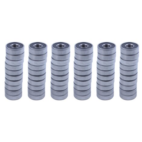 10Pcs 6000RS Shielded Deep Groove Radial Ball Bearings 10mmx26mmx8mm