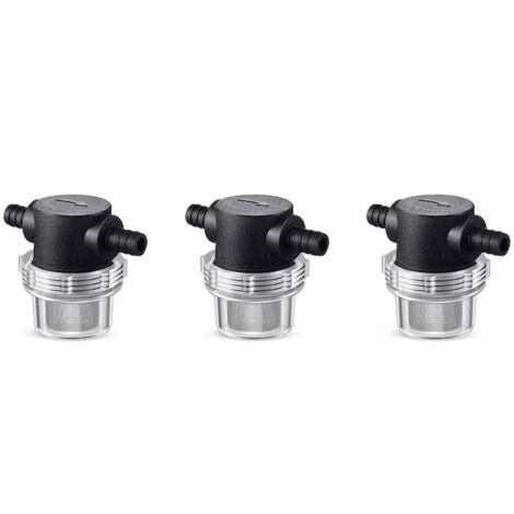 3X Water Pump Strainer,3/8 Inch Hose Barb In-Line Strainer Twist-on ...
