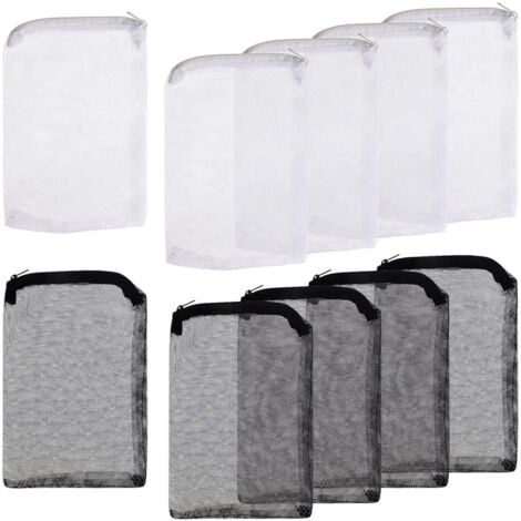10pcs Aquarium filter bag Fish tank media with zipper mesh filter bag ...