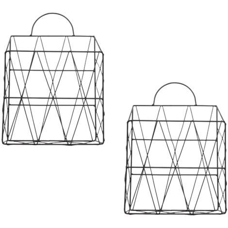 Magazine Holder, Metal Wire Magazine Newspaper Holder Wall Mounted ...