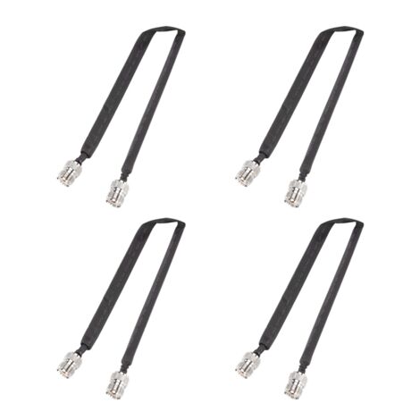 4X Window Pass Through Flat RF Coaxial Cable SO239 UHF Female to UHF ...