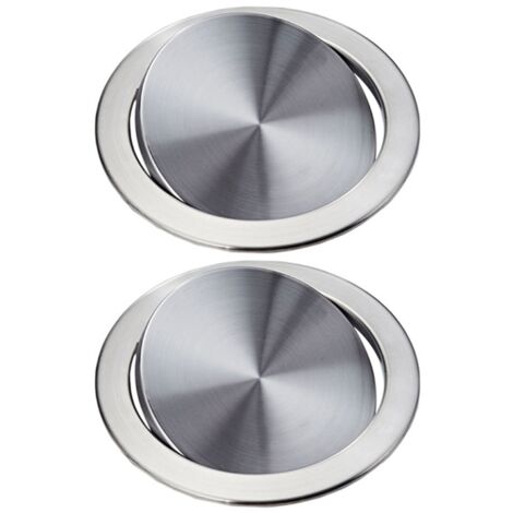 Stainless Steel Garbage Flap Lid Trash Bin Cover Flush Built-in Balance ...