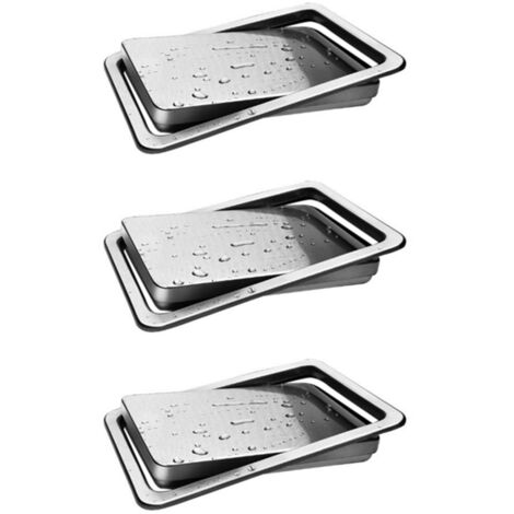 Stainless Steel Garbage Flap Lid Trash Bin Cover Flush Built-in Balance ...