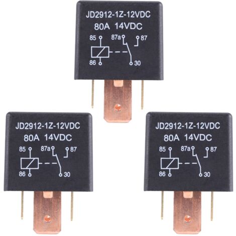 80A DC 12V 5 Pin DIY Power Relay Car Truck Vehicle X3 I161828