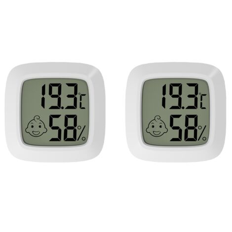 2X LCD Digital Hygrometer Thermometer Indoor Electronic Temperature ...