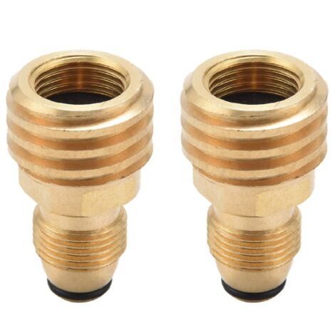 Propane Gas Adapter Converts POL LP Tank Service Valve to QCC1/Type1 ...