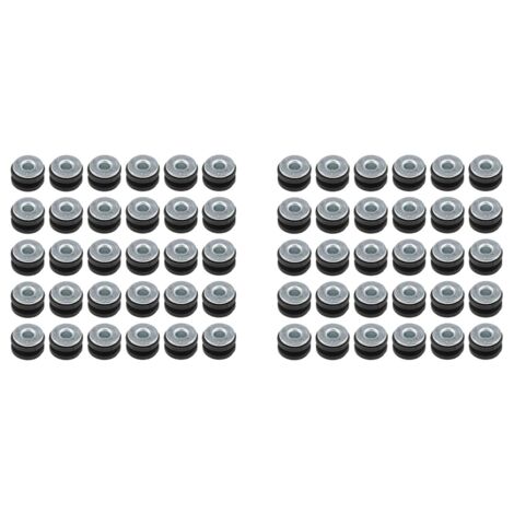 60Pcs Motorcycle Rubber Grommets Bolts for Honda Yamaha Suzuki Kawasaki ...