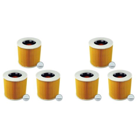 3 Pcs Cartridge Filter for Karcher Vacuum Cleaner WD3 Premium WD2 WD3 ...