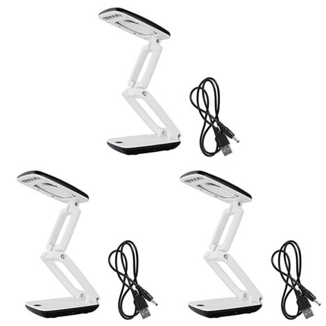 3pcs Lighted Desk Magnifying Glass Lamp with Light on Stand LED ...