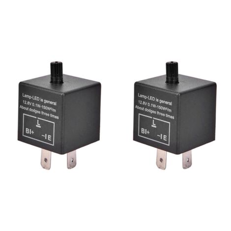 2X Electronic LED Adjustable Flasher Relay for Turn Signal Light ...