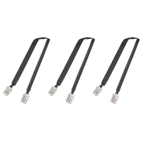 3X Window Pass Through Flat RF Coaxial Cable SO239 UHF Female to UHF ...