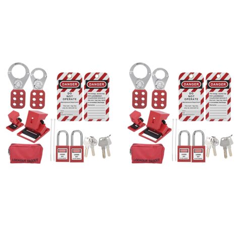 18 PCS Lockout Tagout Locks Tags Set- Lockout Locks Keyed Different ...