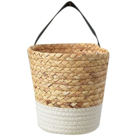 Woven Hanging Basket Baskets For Planters Woven Rattan Wicker Garden ...