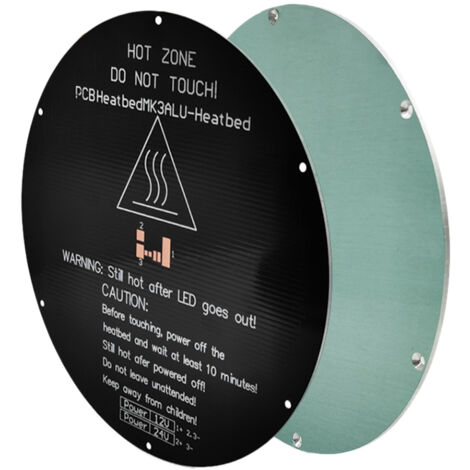 MK3 PCB Aluminum Round Heated Bed