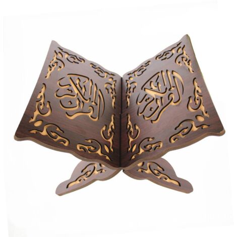 Muslim Quran Bookshelf Wooden Hollow Medium Eid Al-Fitr Bookshelf Islam ...