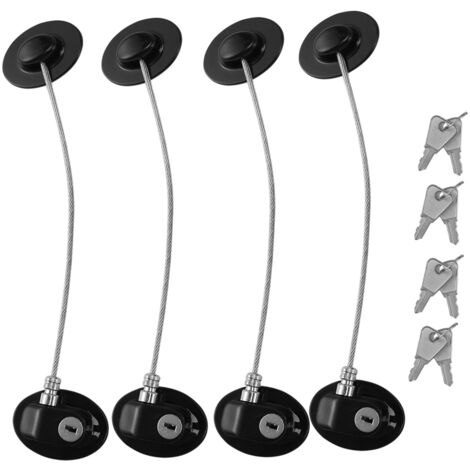 Refrigerator Door Locks(4-Pack),Mini Fridge Lock, File Cabinet Lock ...