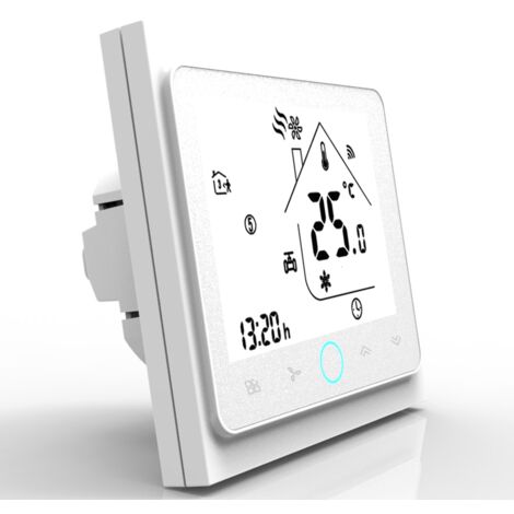 2 Pipe WiFi Smart Central Air Conditioner Thermostat 3 Speed Fan Coil ...